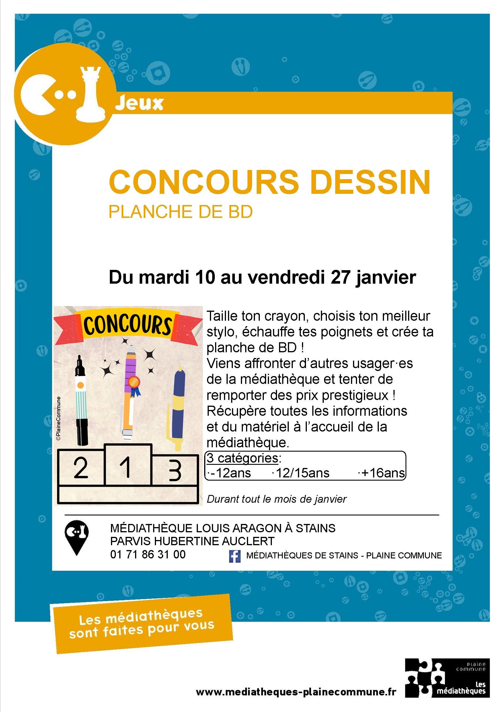 Médiathèque Louis Aragon – concours dessin / planche de bd - Ville de ...
